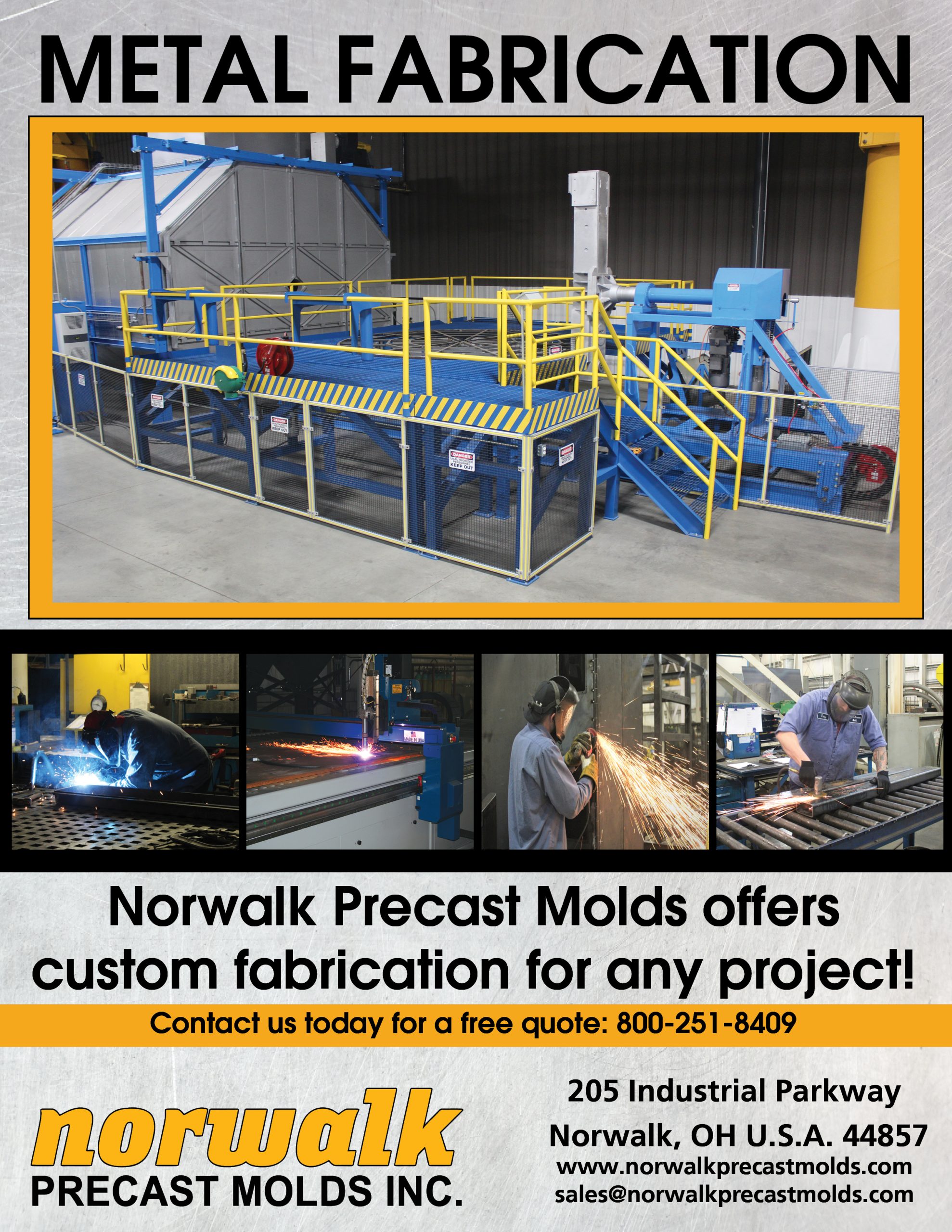 Metal Fabrication - Norwalk Precast Molds