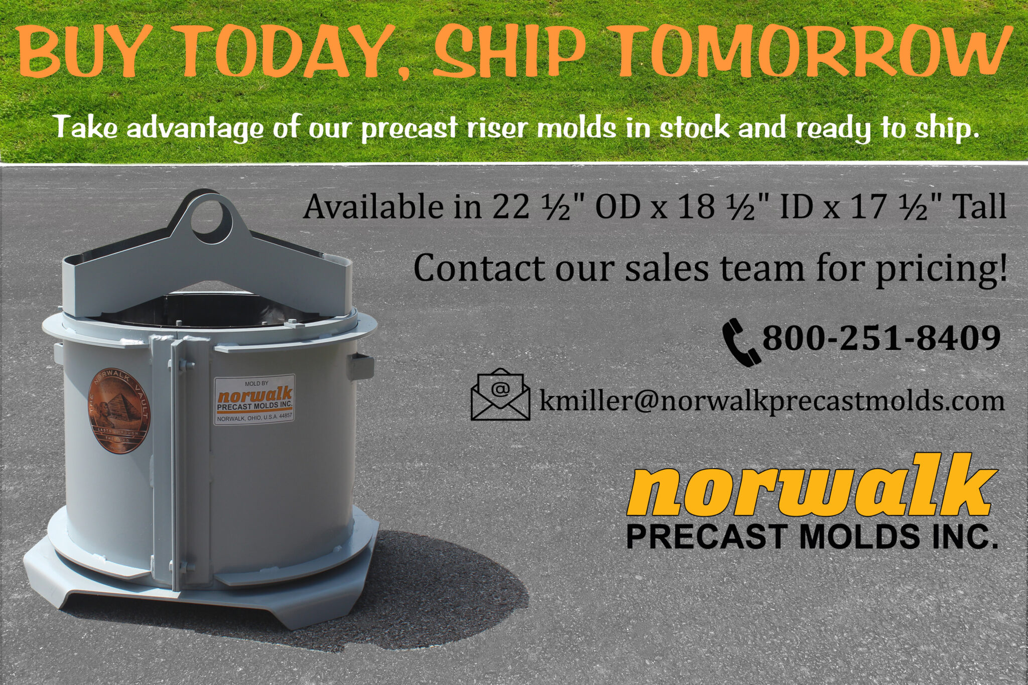 In Stock Riser Molds - Norwalk Precast Molds