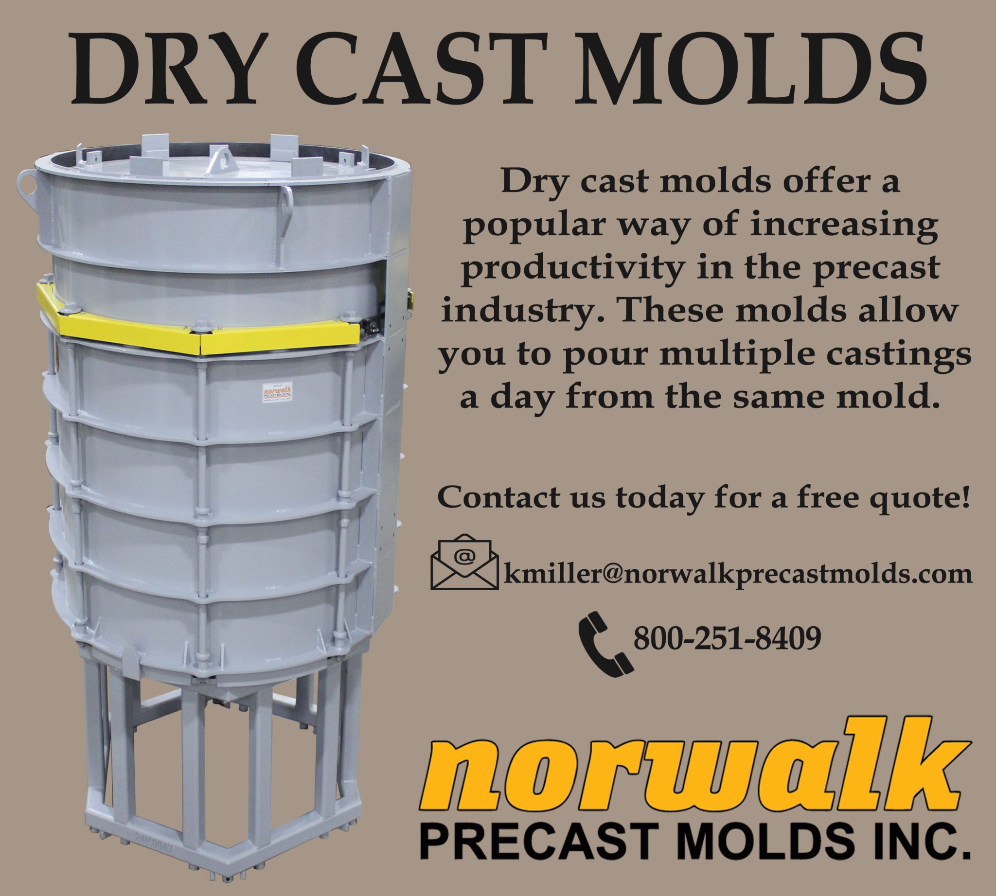 Dry Cast Molds - Norwalk Precast Molds